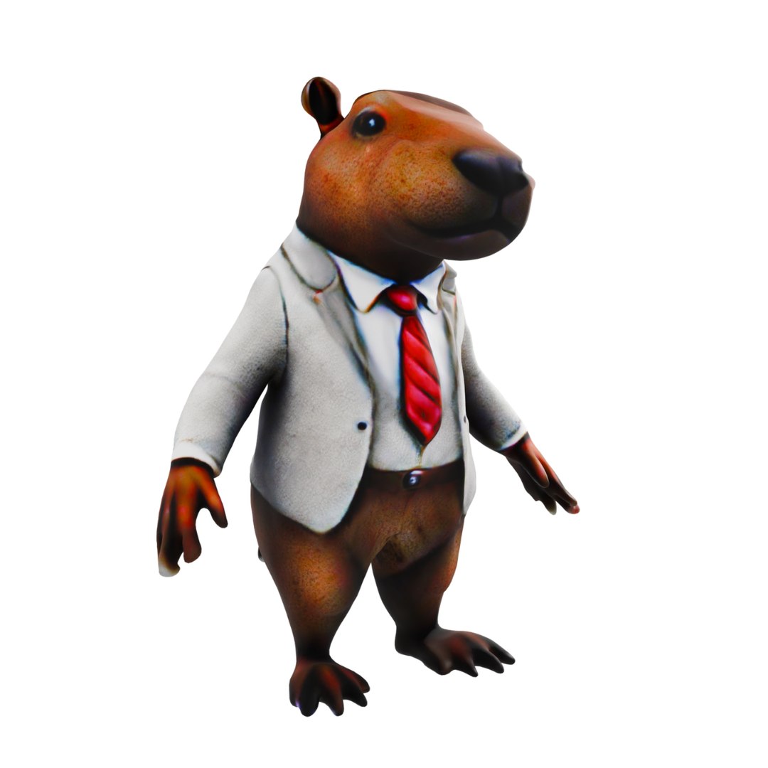 Capybara Model - TurboSquid 2178415