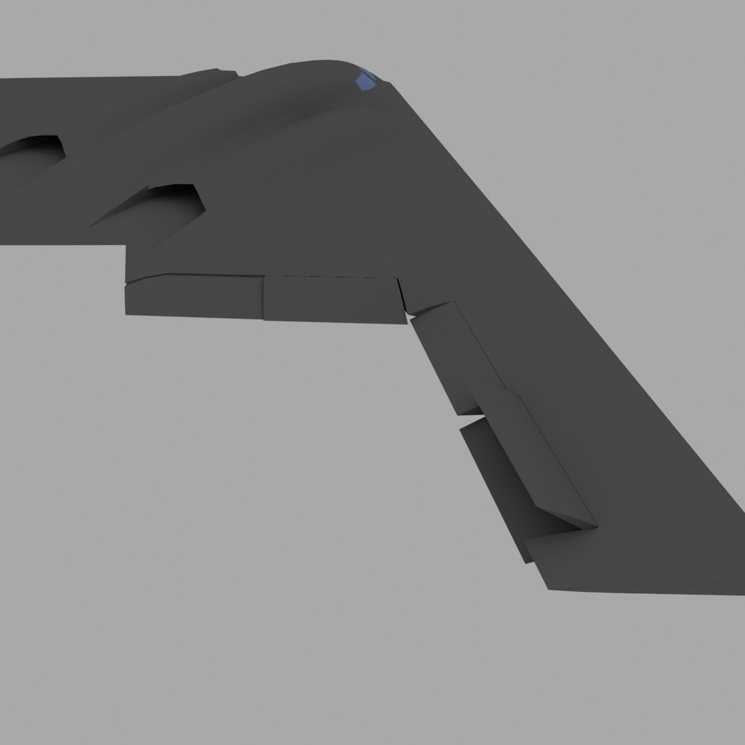 3d b-2 bomber stealth model