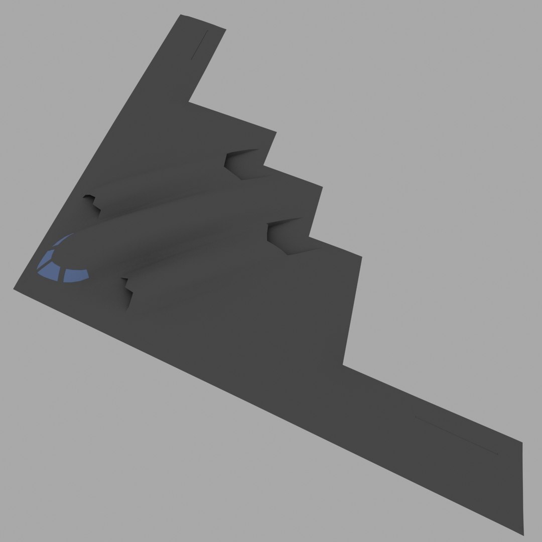 3d b-2 bomber stealth model