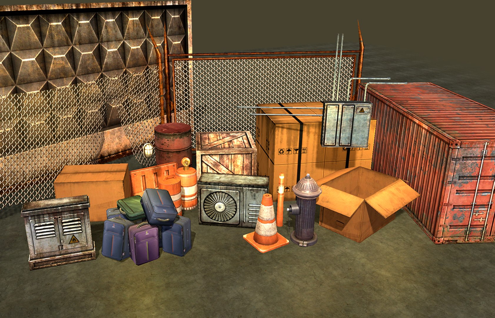 Props Pack 3D Model - TurboSquid 1304056