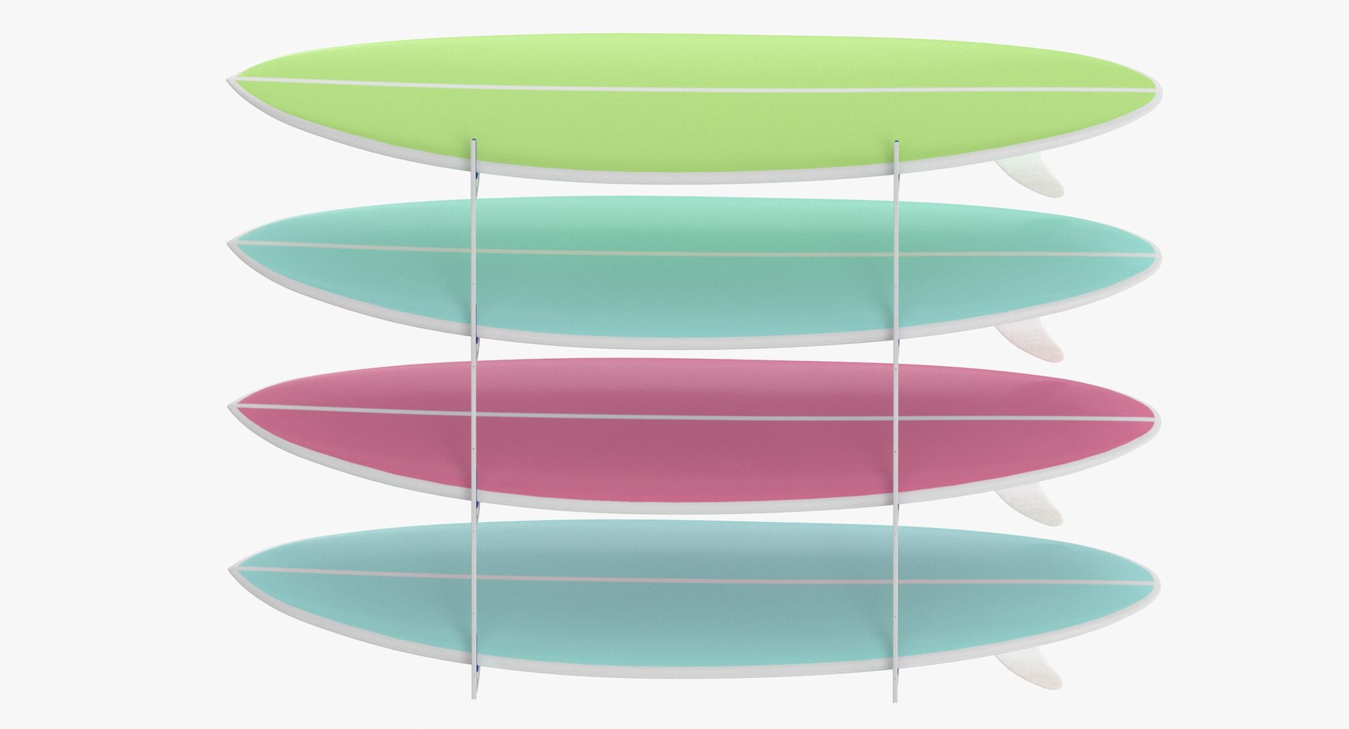 3D Surf Board Holder Type 02 Clean And Dirty - TurboSquid 2117806