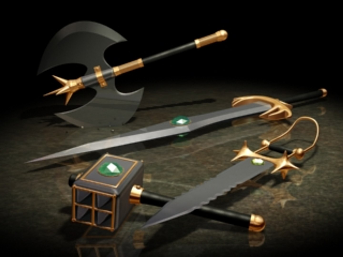 3d Blade Gem