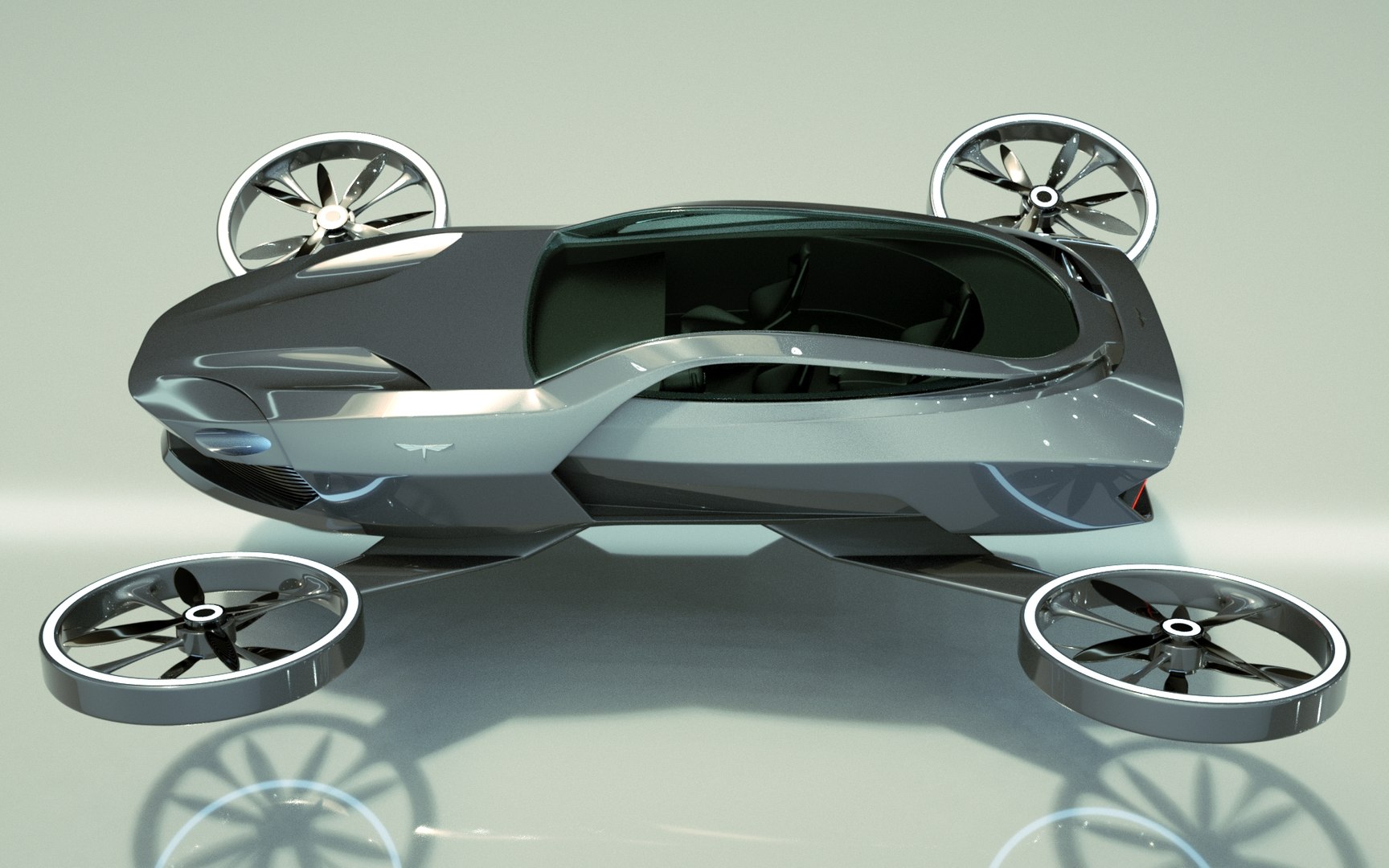 3D Car Copter Model - TurboSquid 1332693