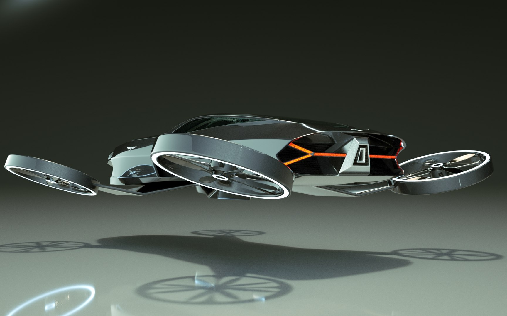 3D Car Copter Model - TurboSquid 1332693