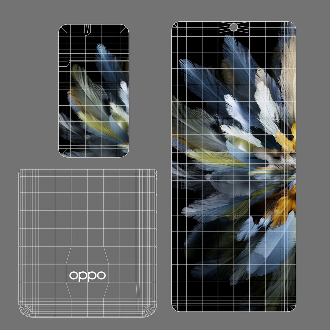 3D OPPO Find N3 Flip Mirror Night - TurboSquid 2122250