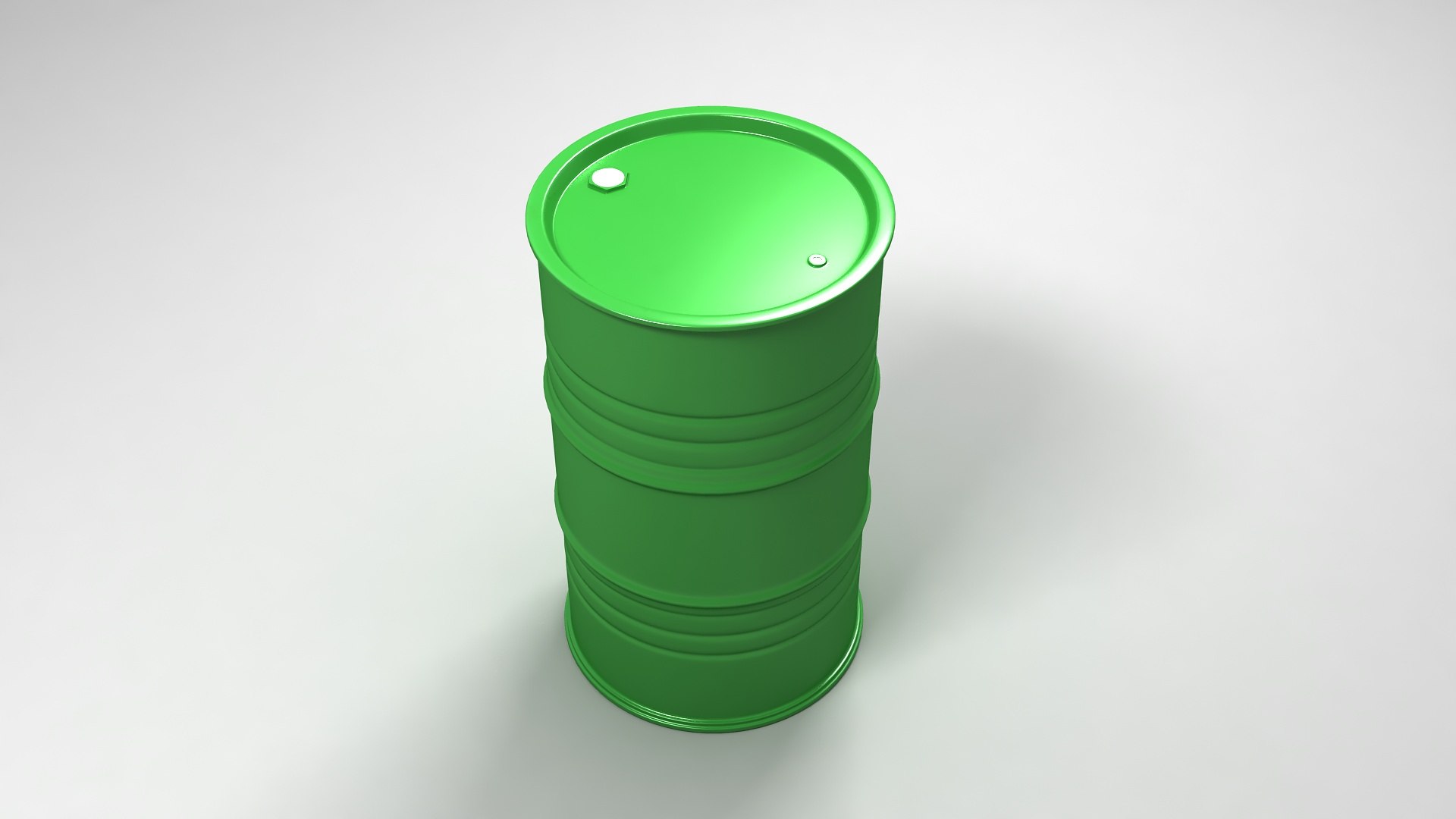 Metal Barrel Clean green 3D model - TurboSquid 2087139
