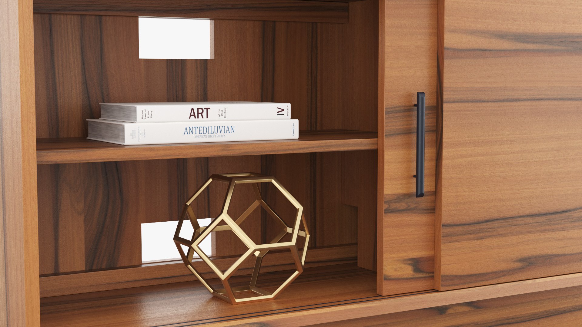 Mid Century Narrow Media Console Side Table Model - TurboSquid 1862973