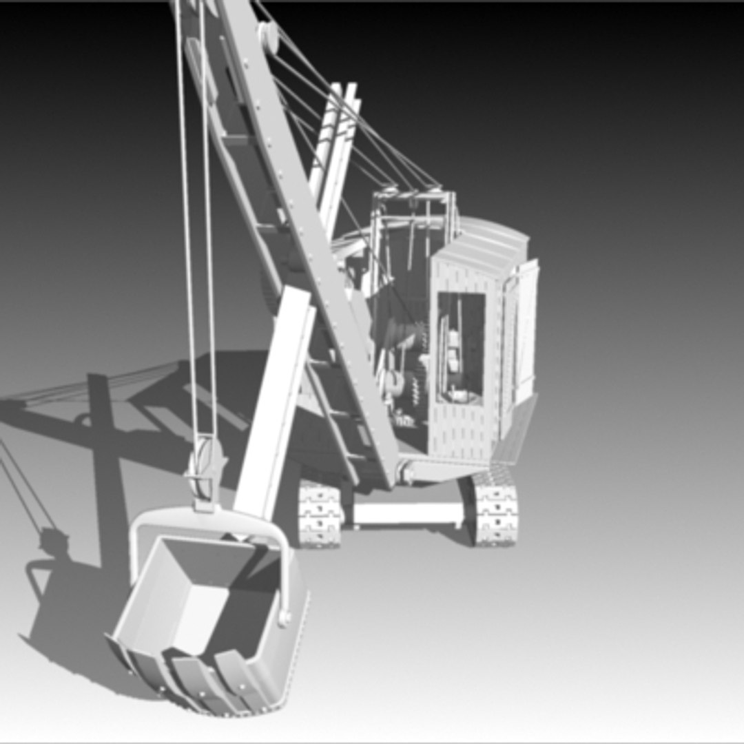 3d Erie Power Shovel Model