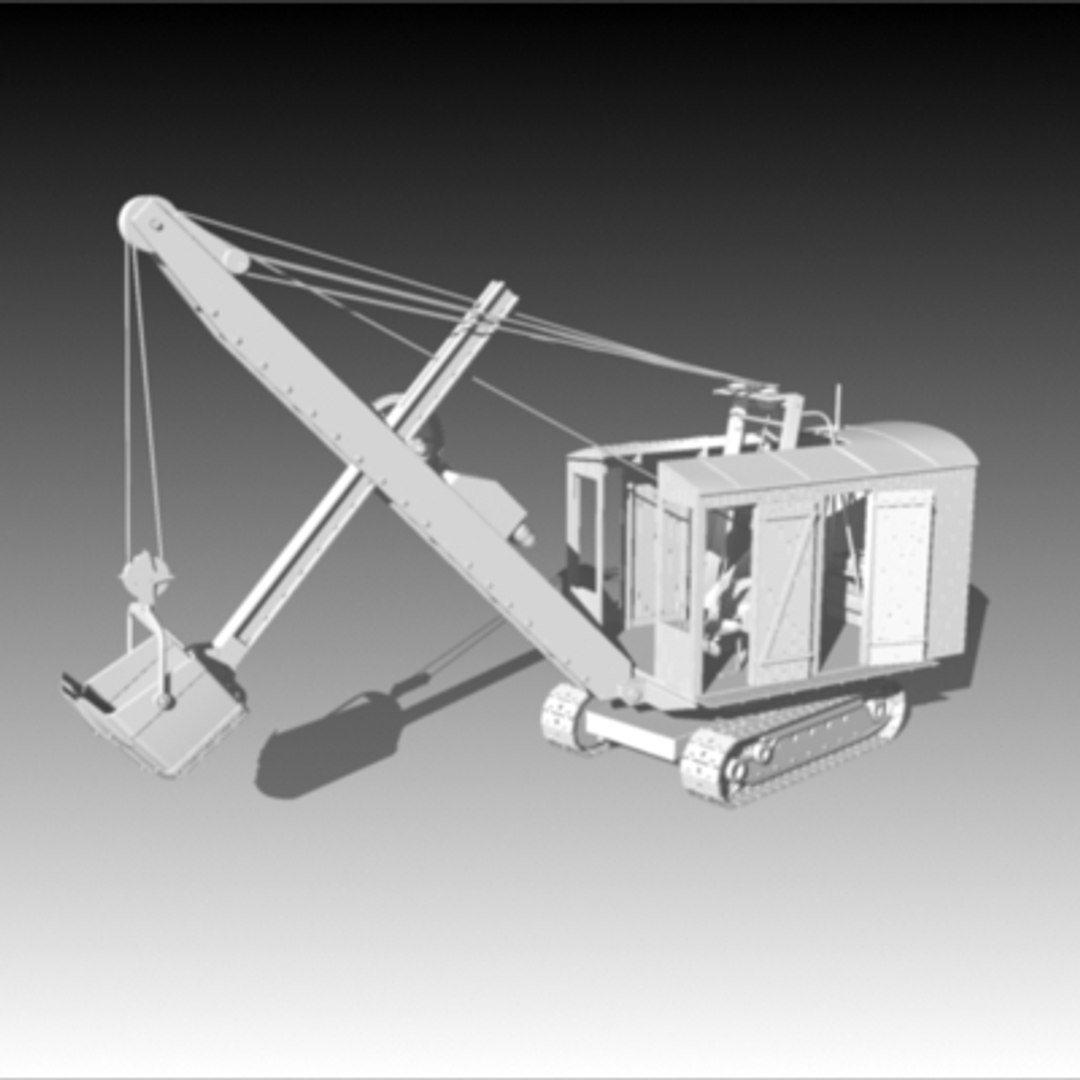 3d Erie Power Shovel Model