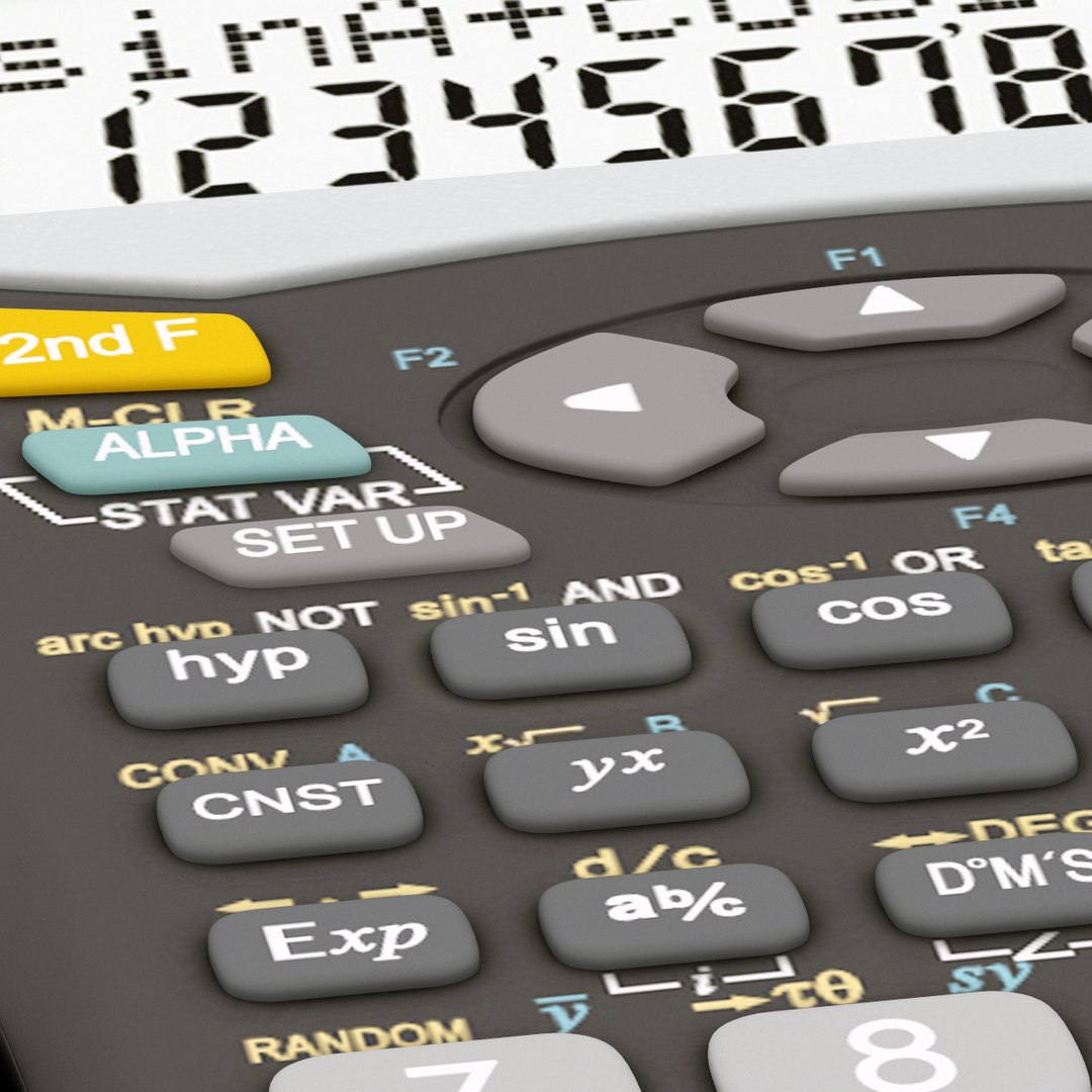 3d Calculator Sharp El-520w Black