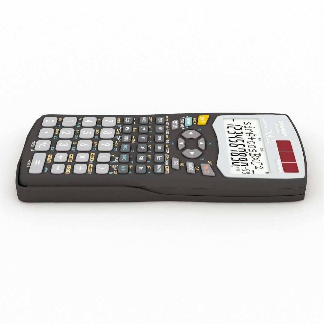 3d Calculator Sharp El-520w Black