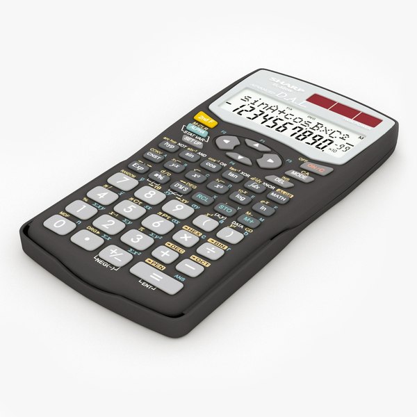 3d calculator sharp el-520w black