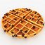 Realistic Waffle Set 3d Model
