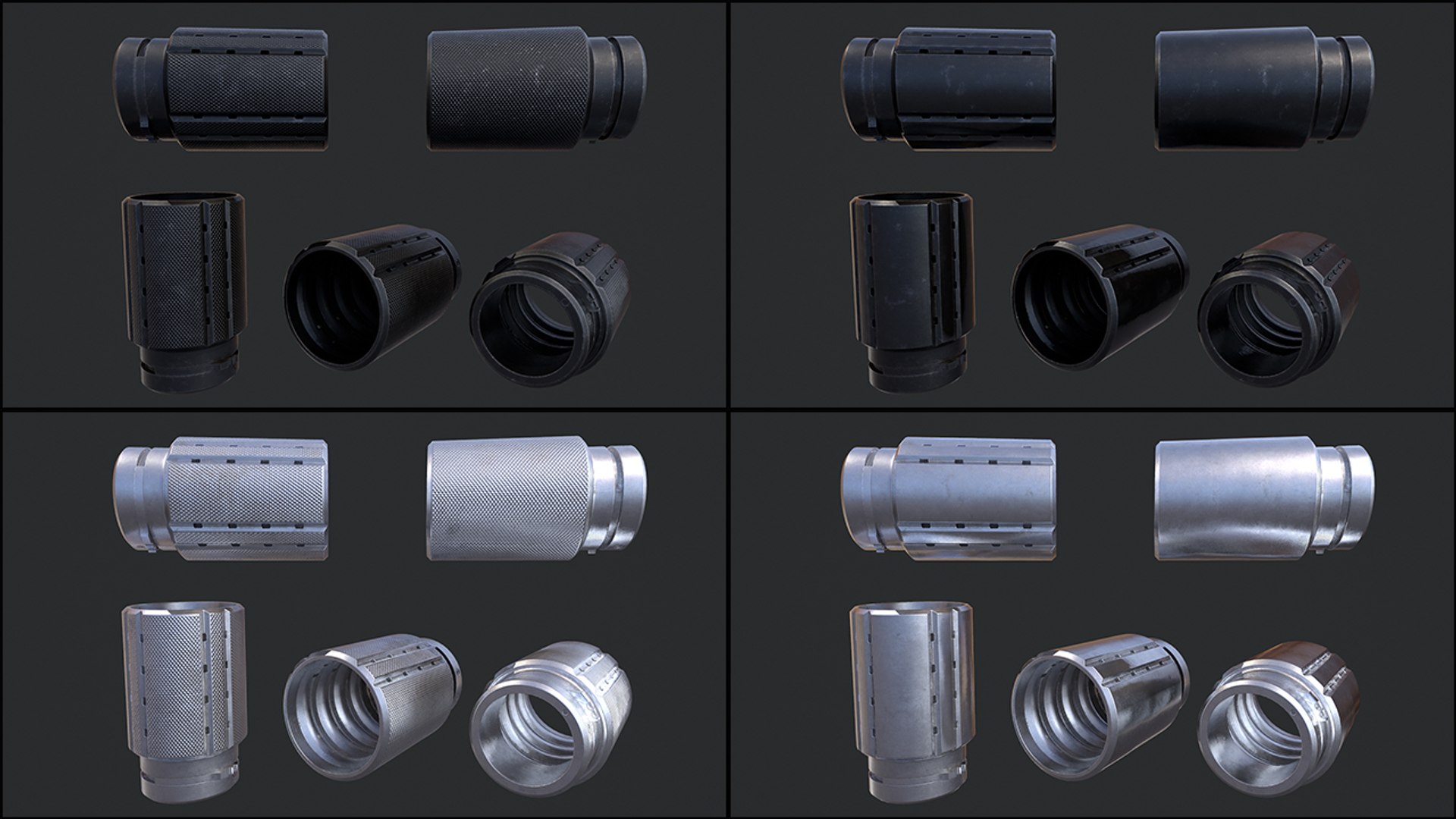 Muzzle Pack Fortis Brakes 3D Model - TurboSquid 1276592