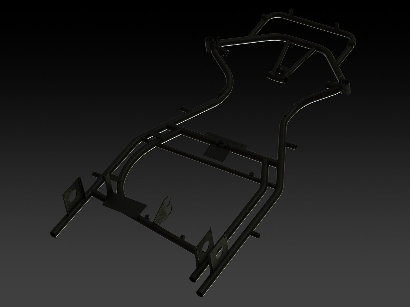 3D Chassis Frame Design Of Go-Kart Vehicle Model - TurboSquid 2176848