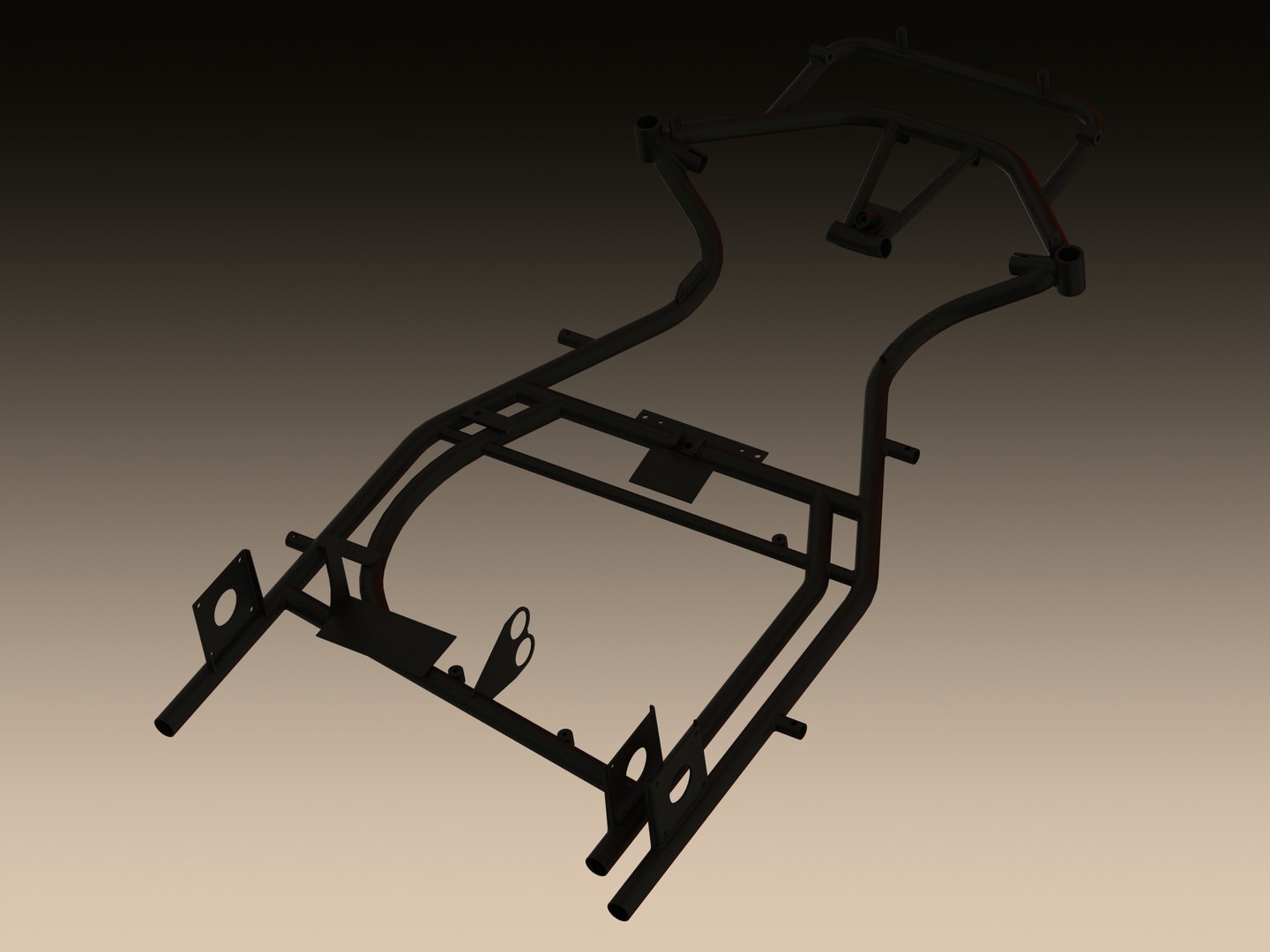 3D Chassis Frame Design Of Go-Kart Vehicle Model - TurboSquid 2176848