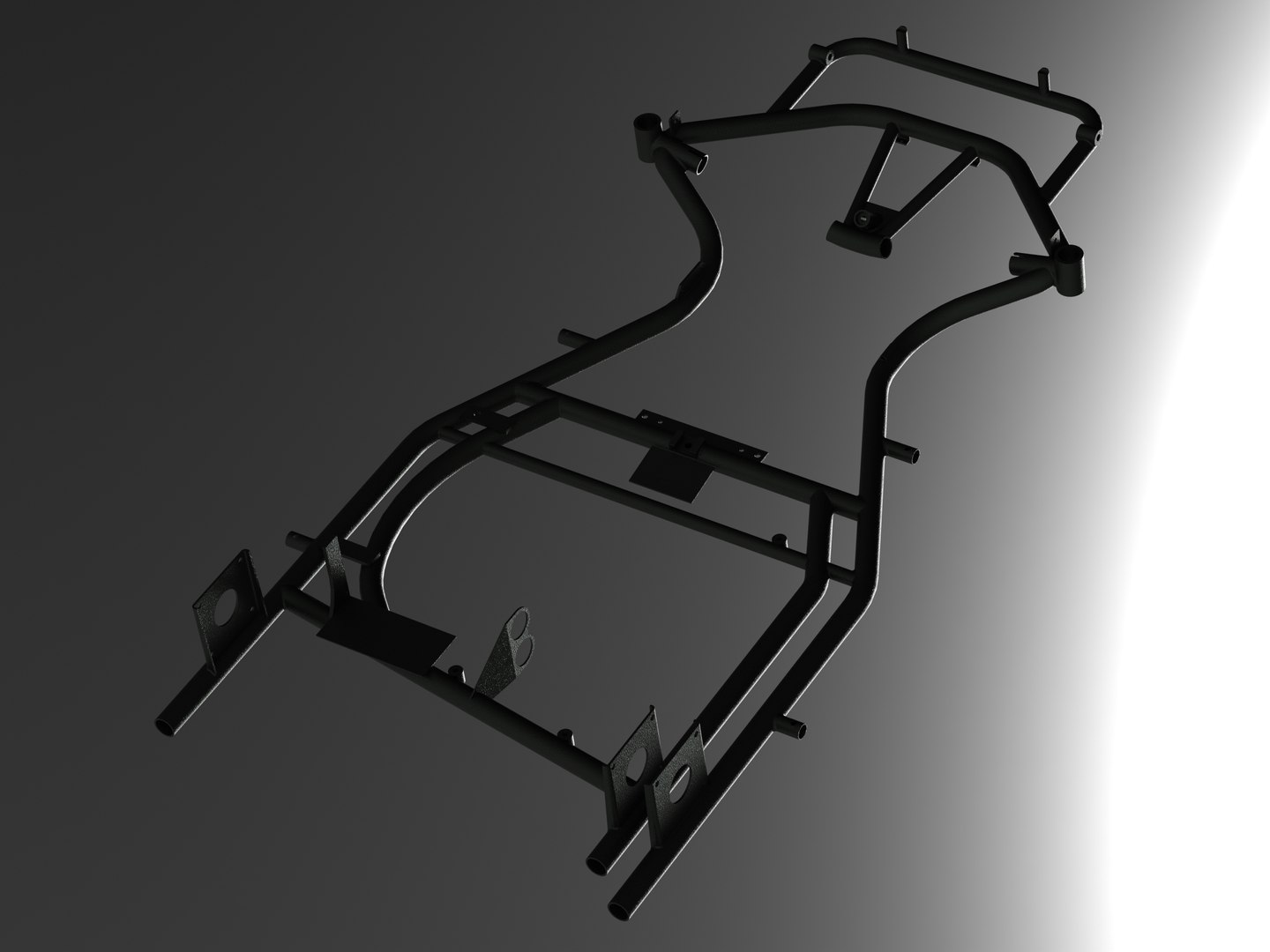 3D Chassis Frame Design of Go-Kart Vehicle model - TurboSquid 2176848