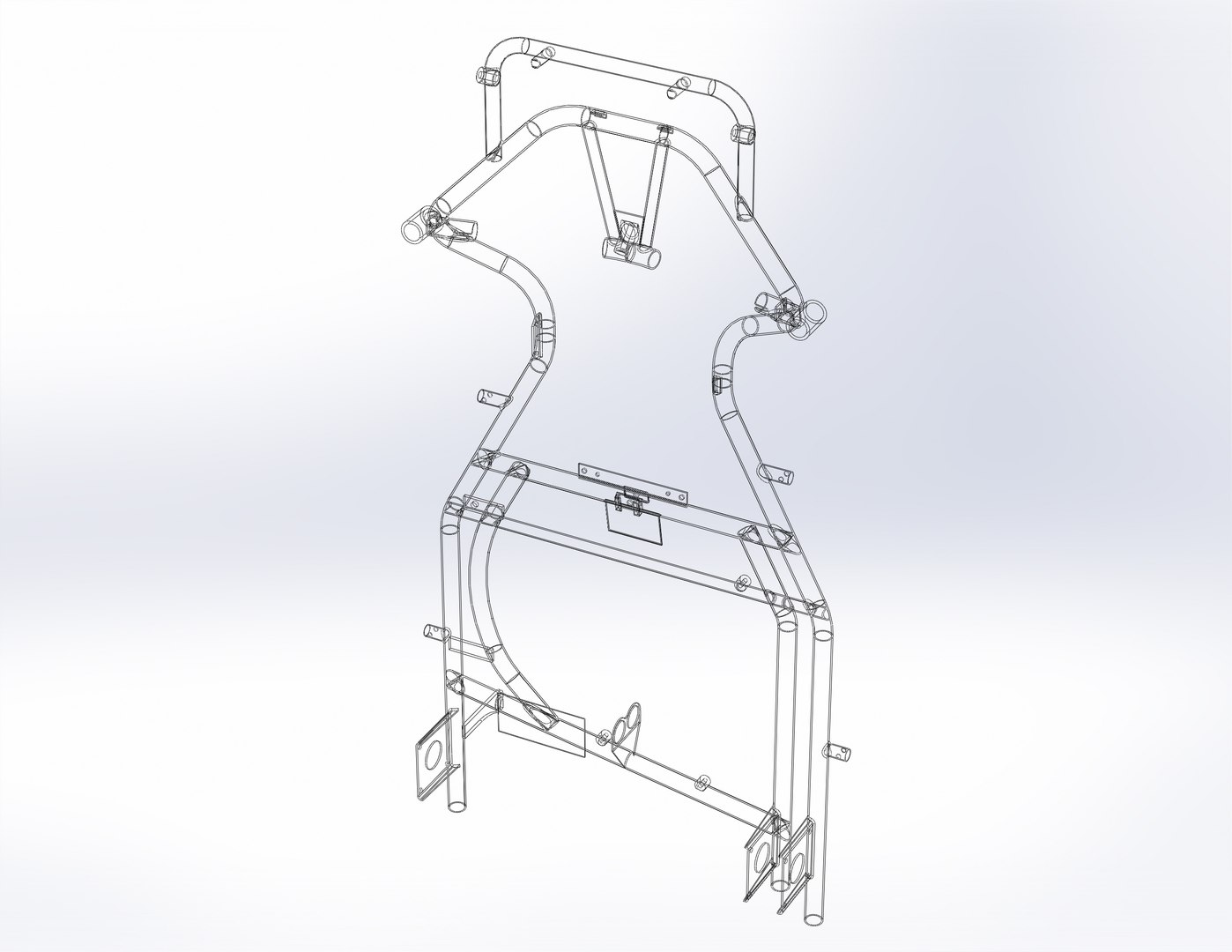 3D Chassis Frame Design Of Go-Kart Vehicle Model - TurboSquid 2176848
