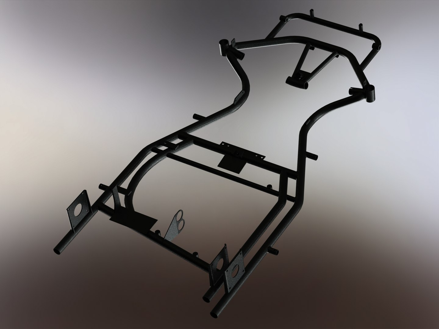 3D Chassis Frame Design Of Go-Kart Vehicle Model - TurboSquid 2176848