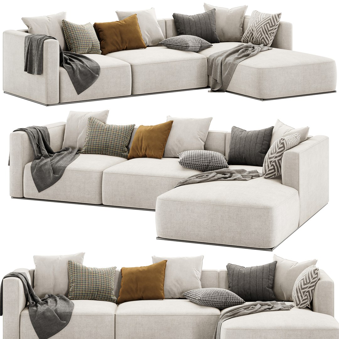 Shangai sofa by poliform 3D - TurboSquid 1962532