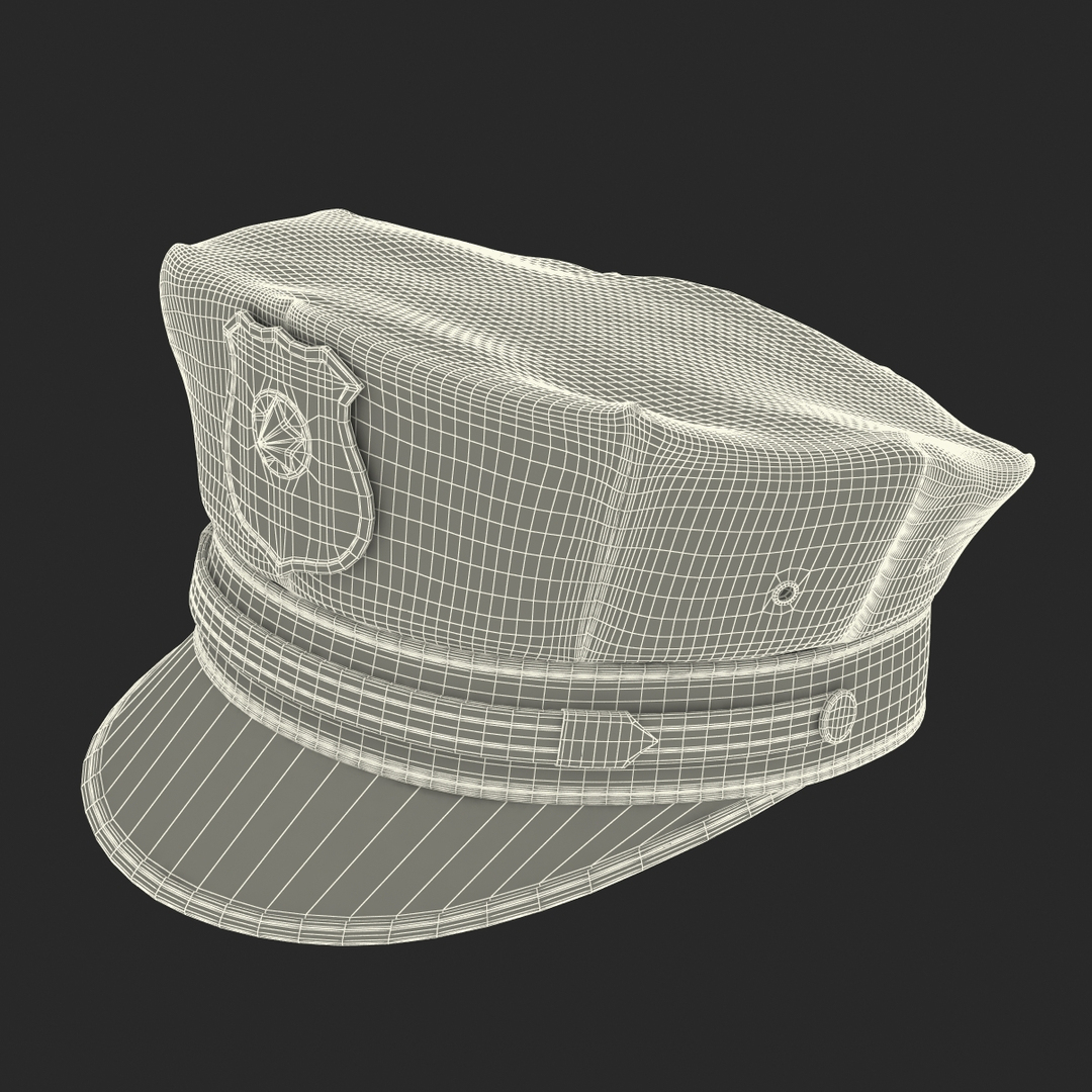 3d Model Special Police Hat