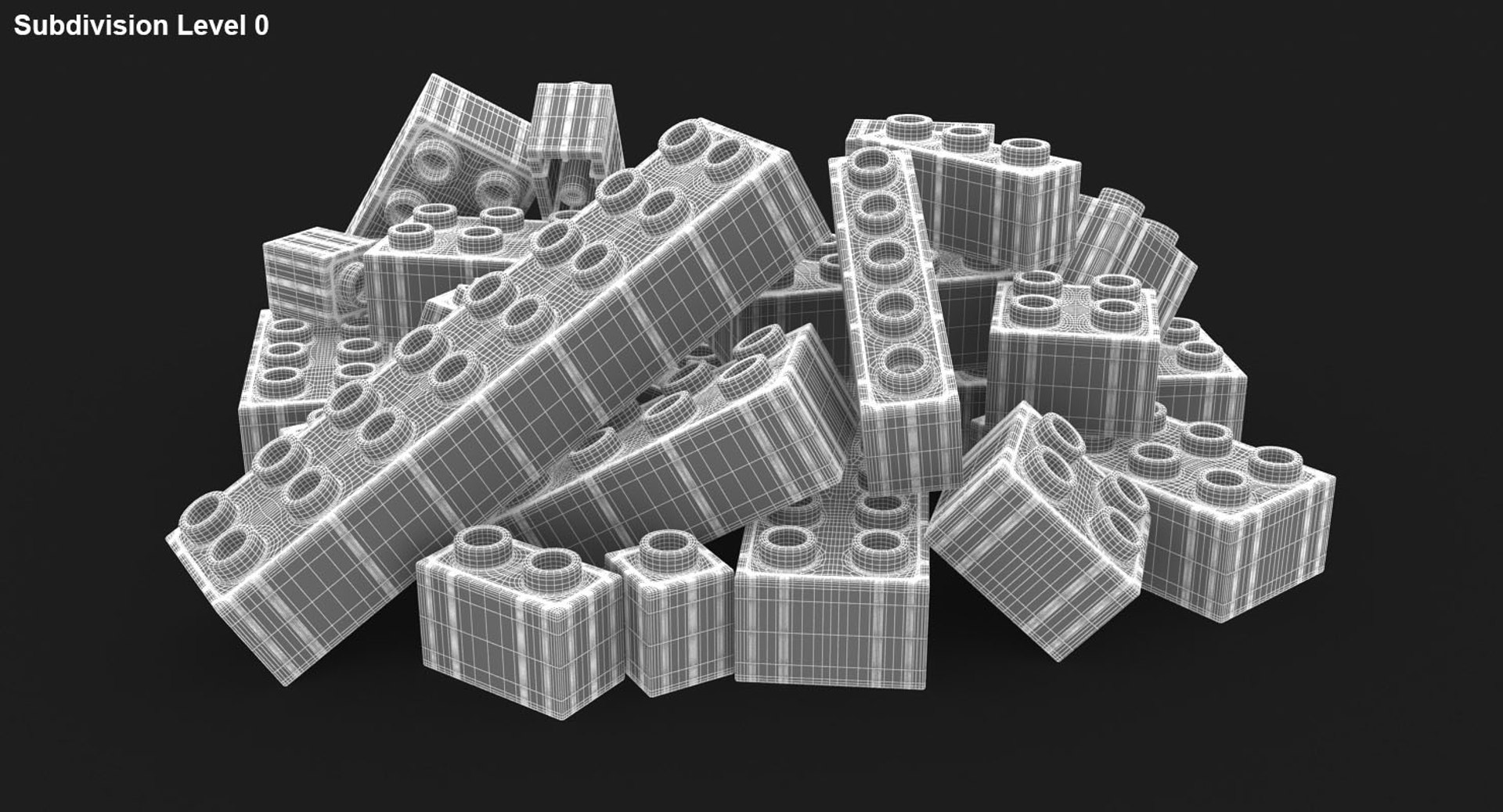 Realistic Lego Bricks 2 Fbx
