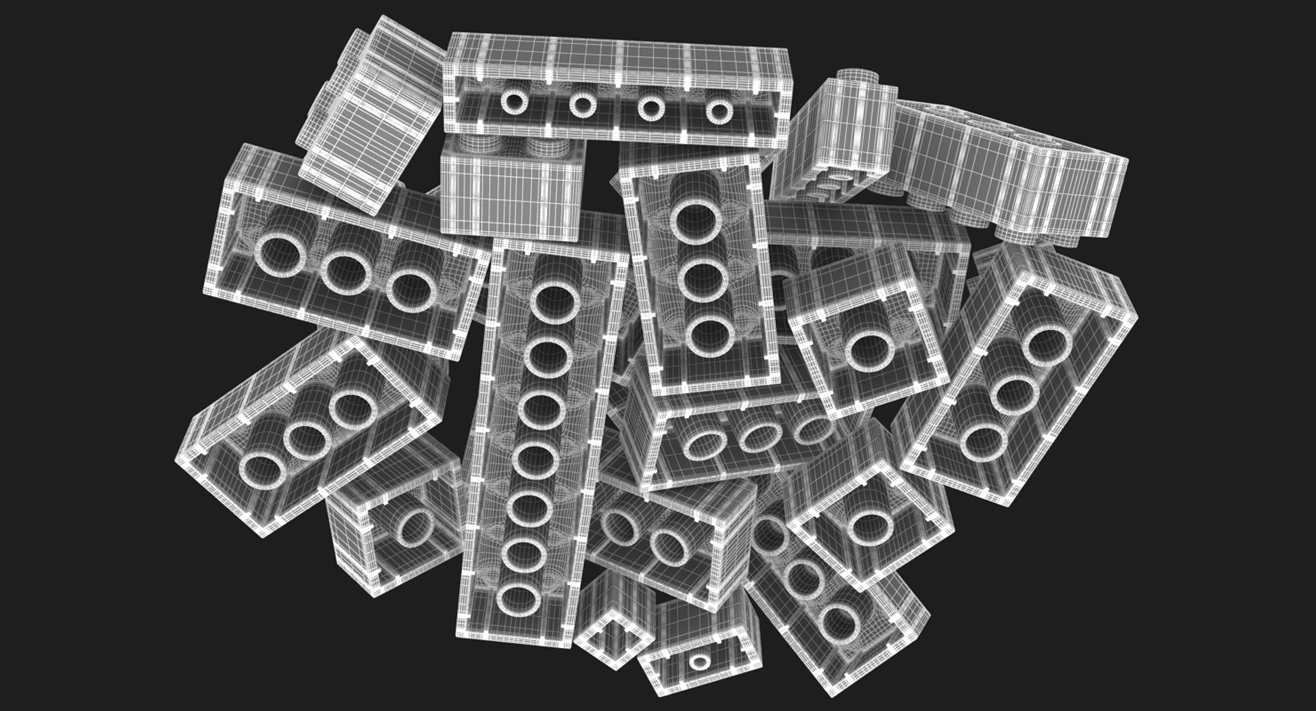 Realistic Lego Bricks 2 Fbx