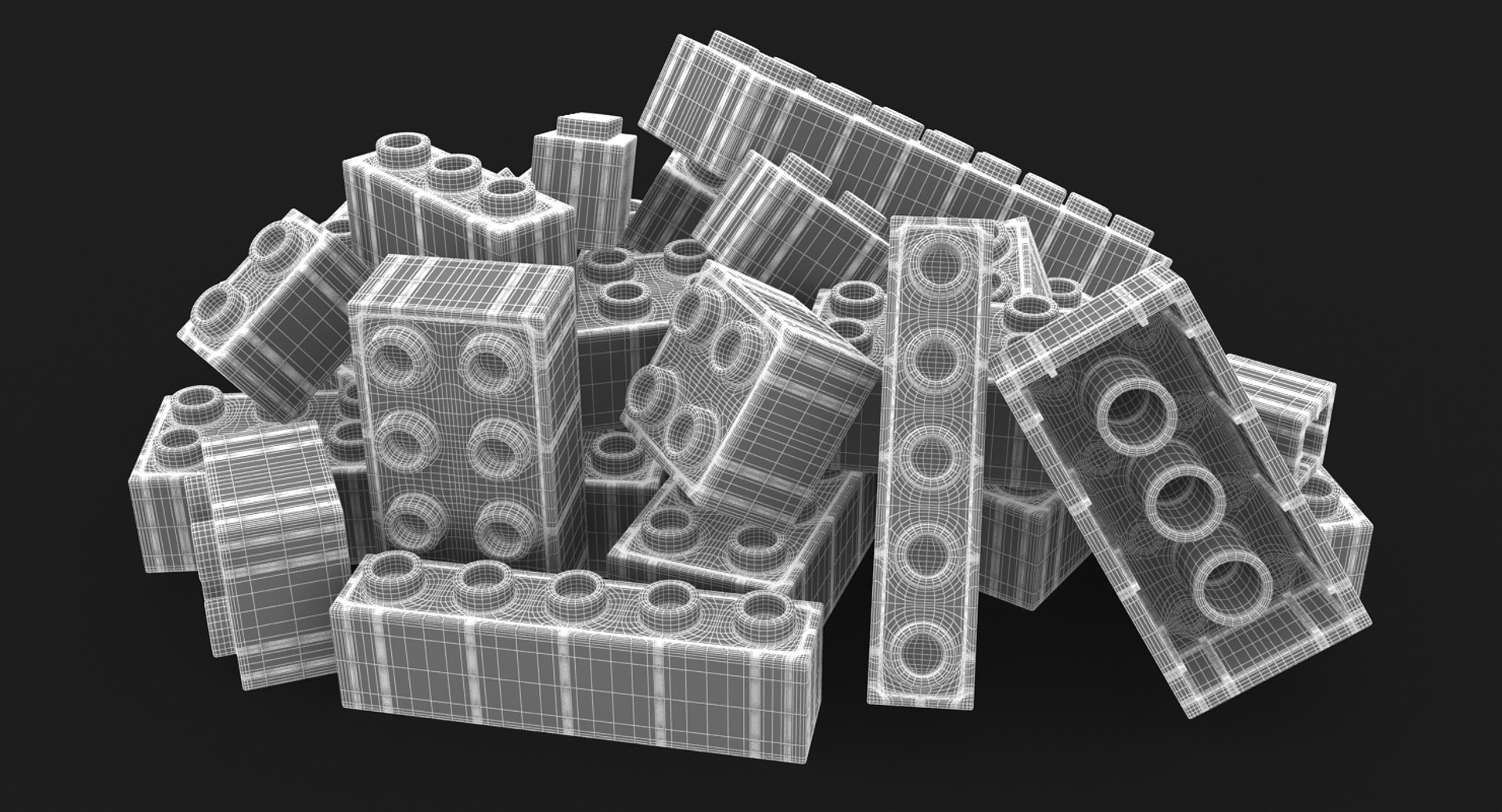 Realistic Lego Bricks 2 Fbx