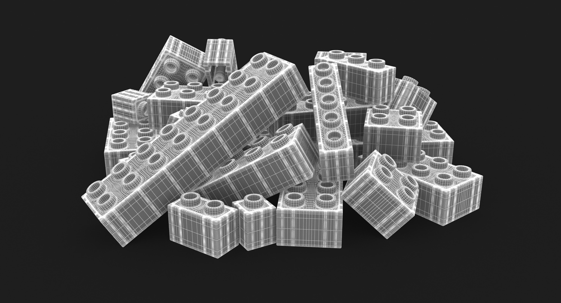 Realistic Lego Bricks 2 Fbx