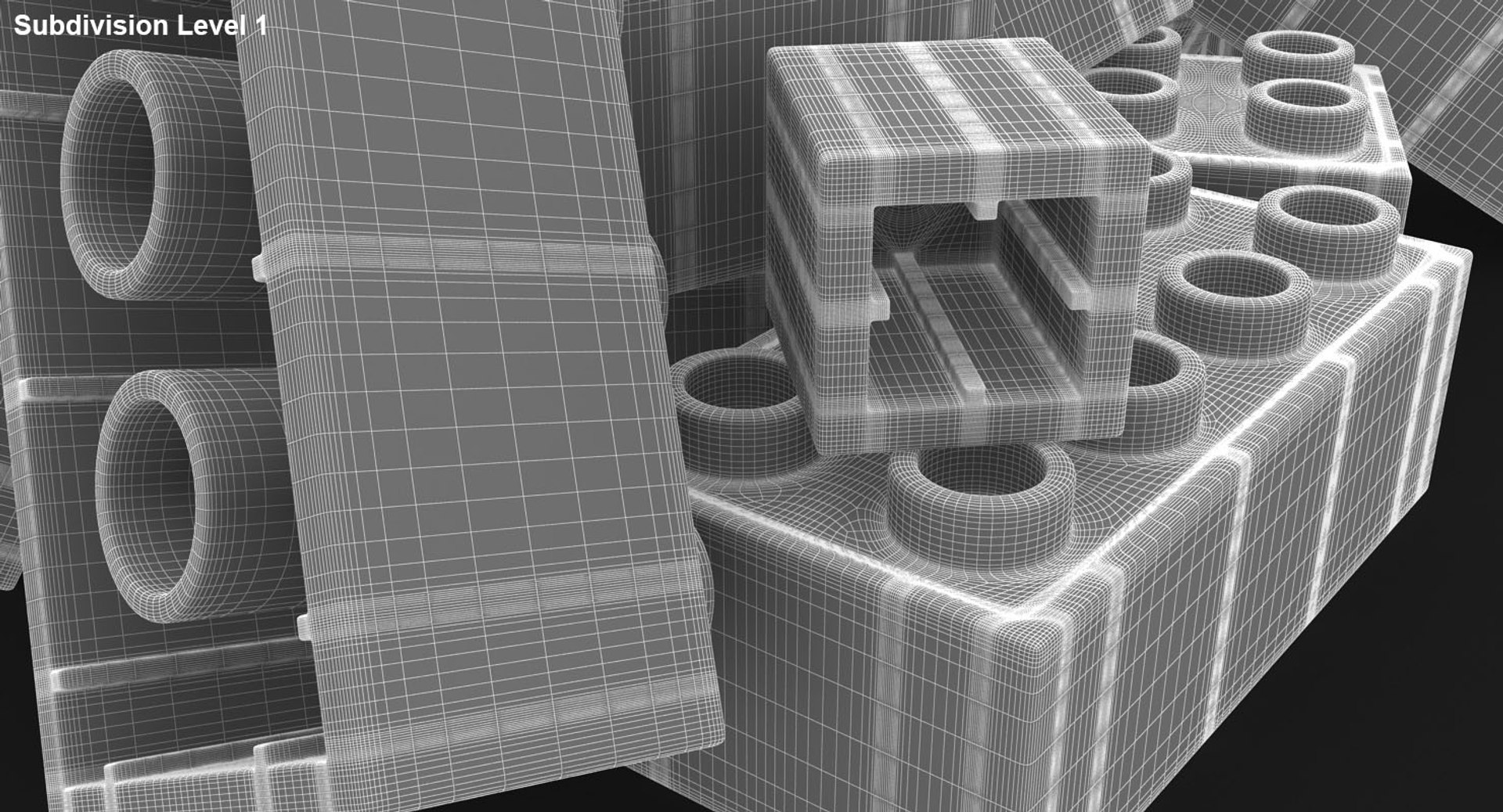 Realistic Lego Bricks 2 Fbx