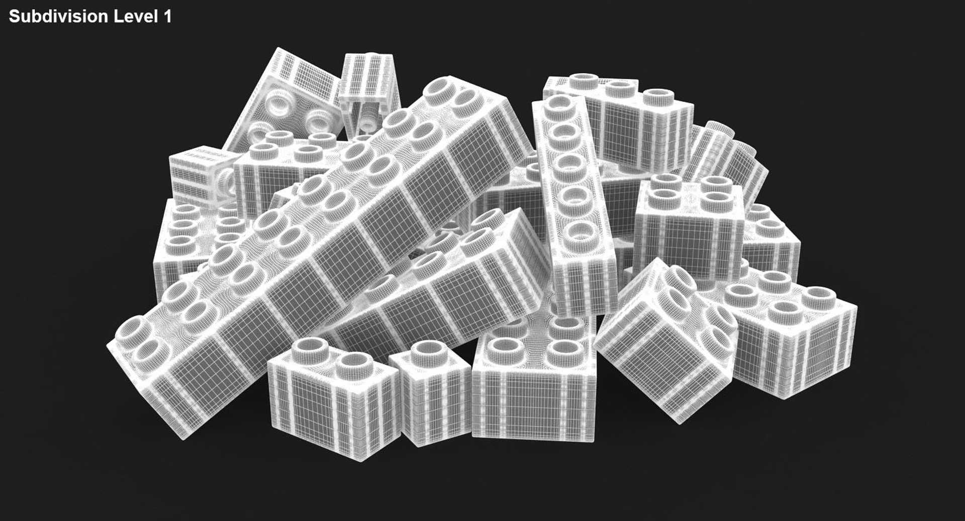 Realistic Lego Bricks 2 Fbx