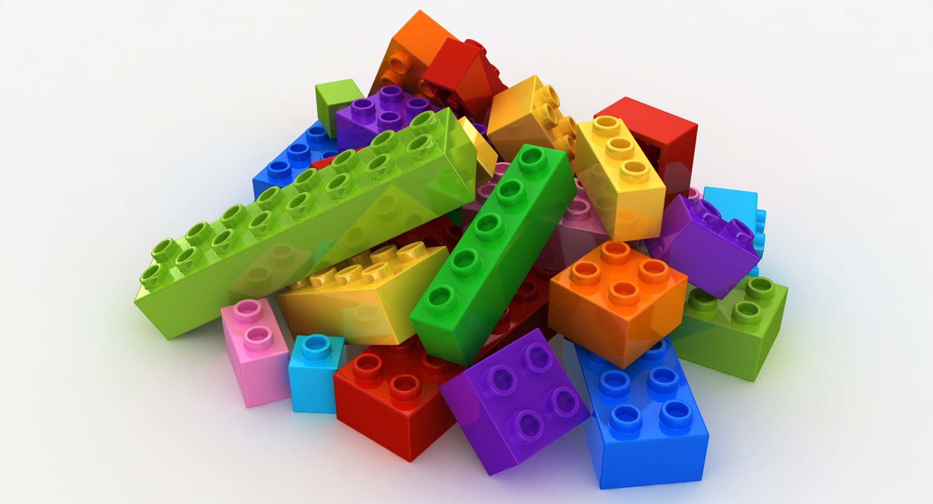 Realistic Lego Bricks 2 Fbx