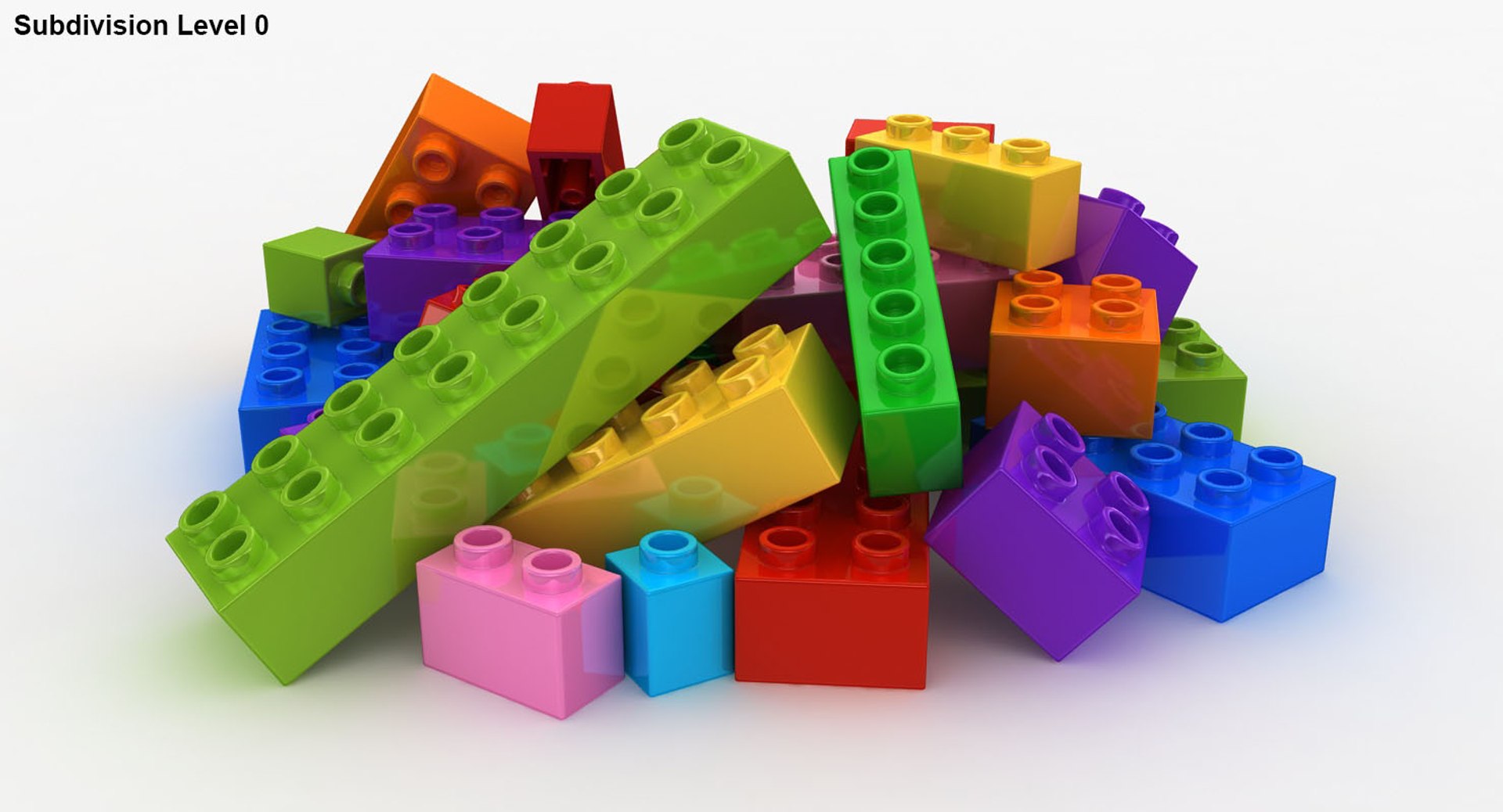 Realistic Lego Bricks 2 Fbx