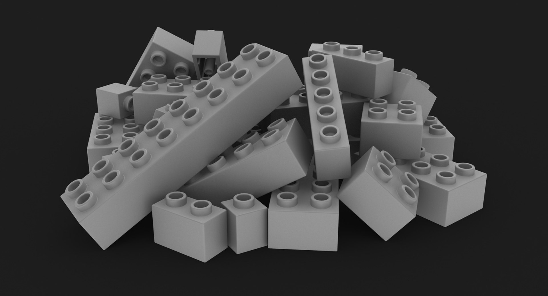 Realistic Lego Bricks 2 Fbx