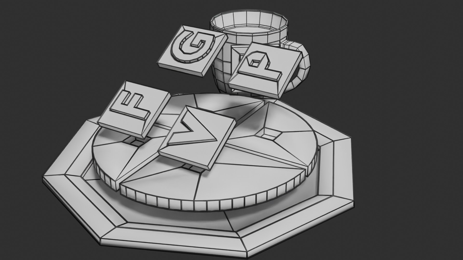 HEALTHY FOOD PLATE PROPORTION Model - TurboSquid 2122617