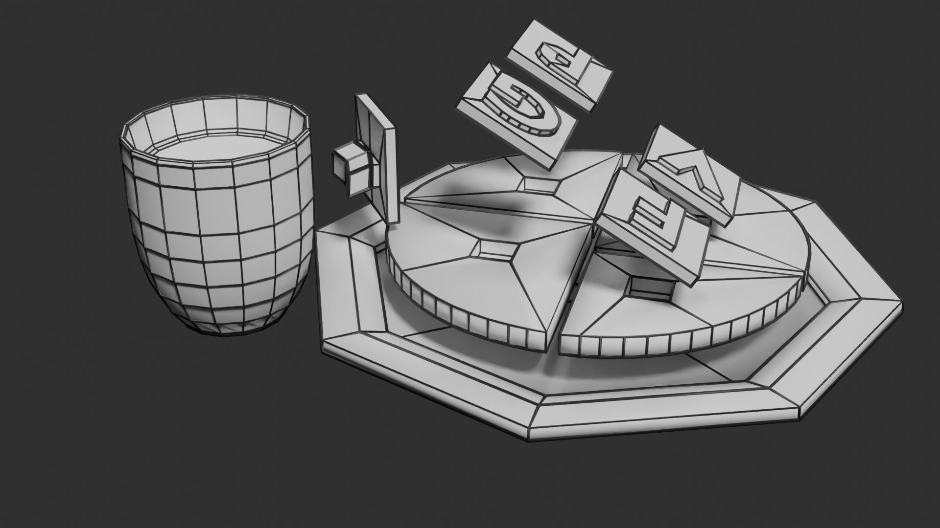HEALTHY FOOD PLATE PROPORTION Model - TurboSquid 2122617