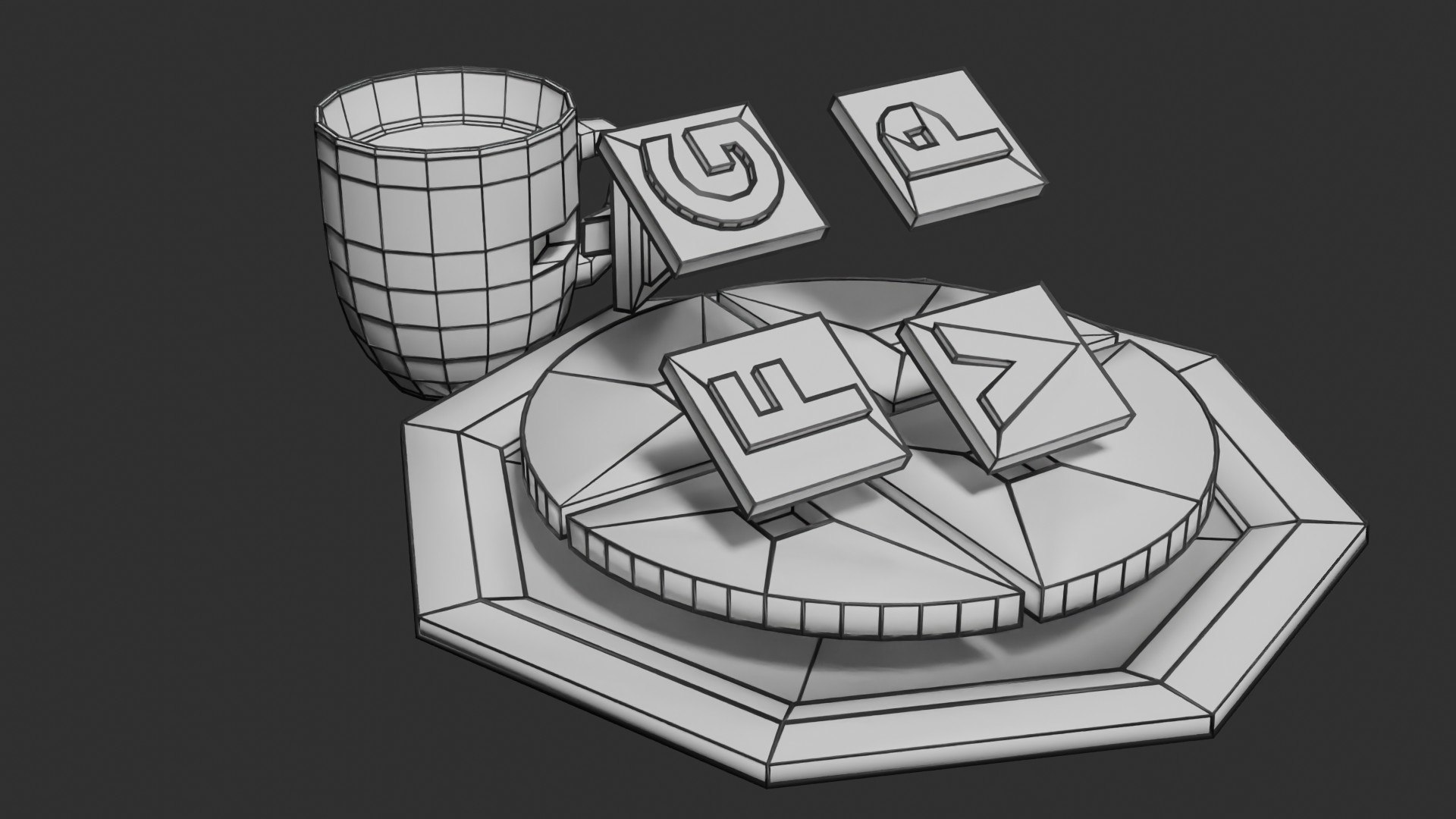 HEALTHY FOOD PLATE PROPORTION Model - TurboSquid 2122617