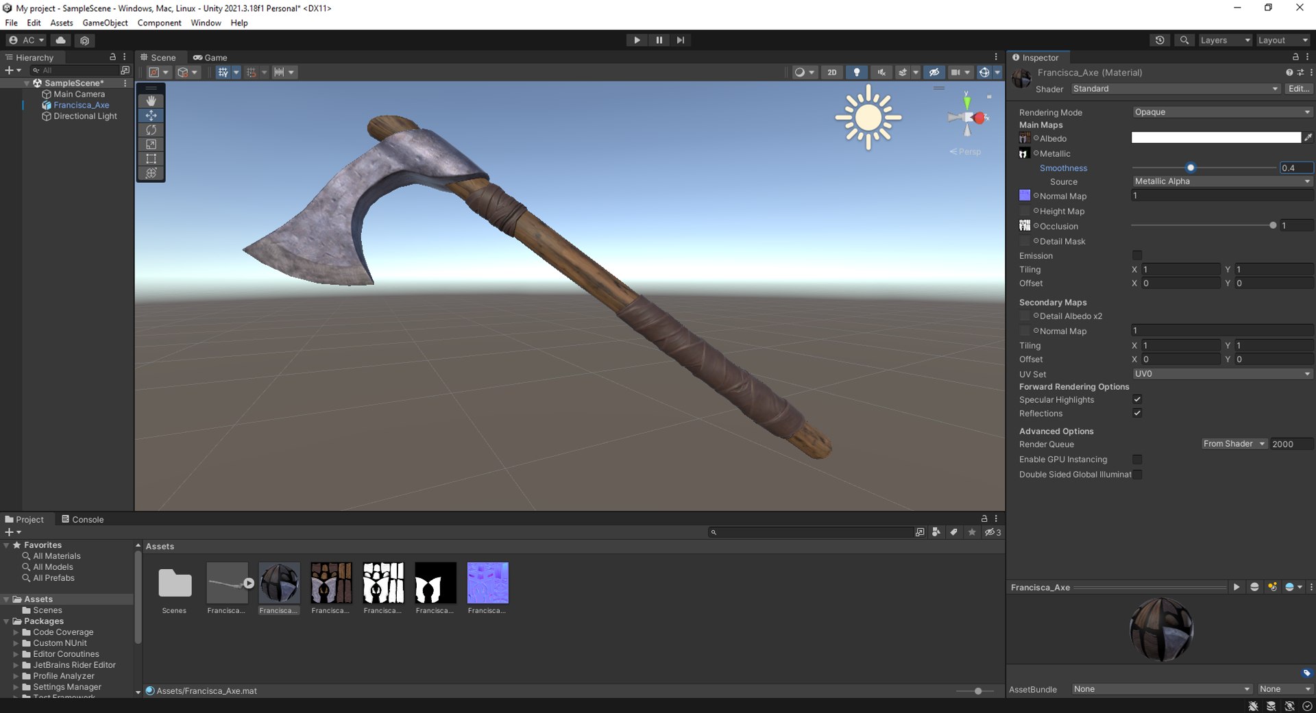 3D Model Ax Francisca - TurboSquid 1992301
