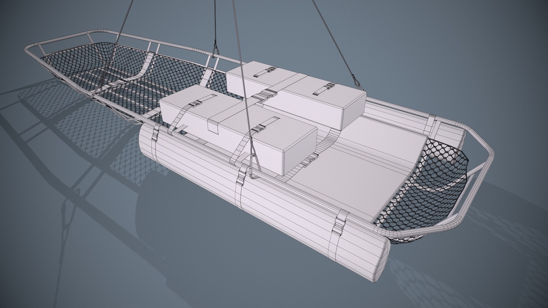3D Helicopter Rescue Litter Model - TurboSquid 1997622