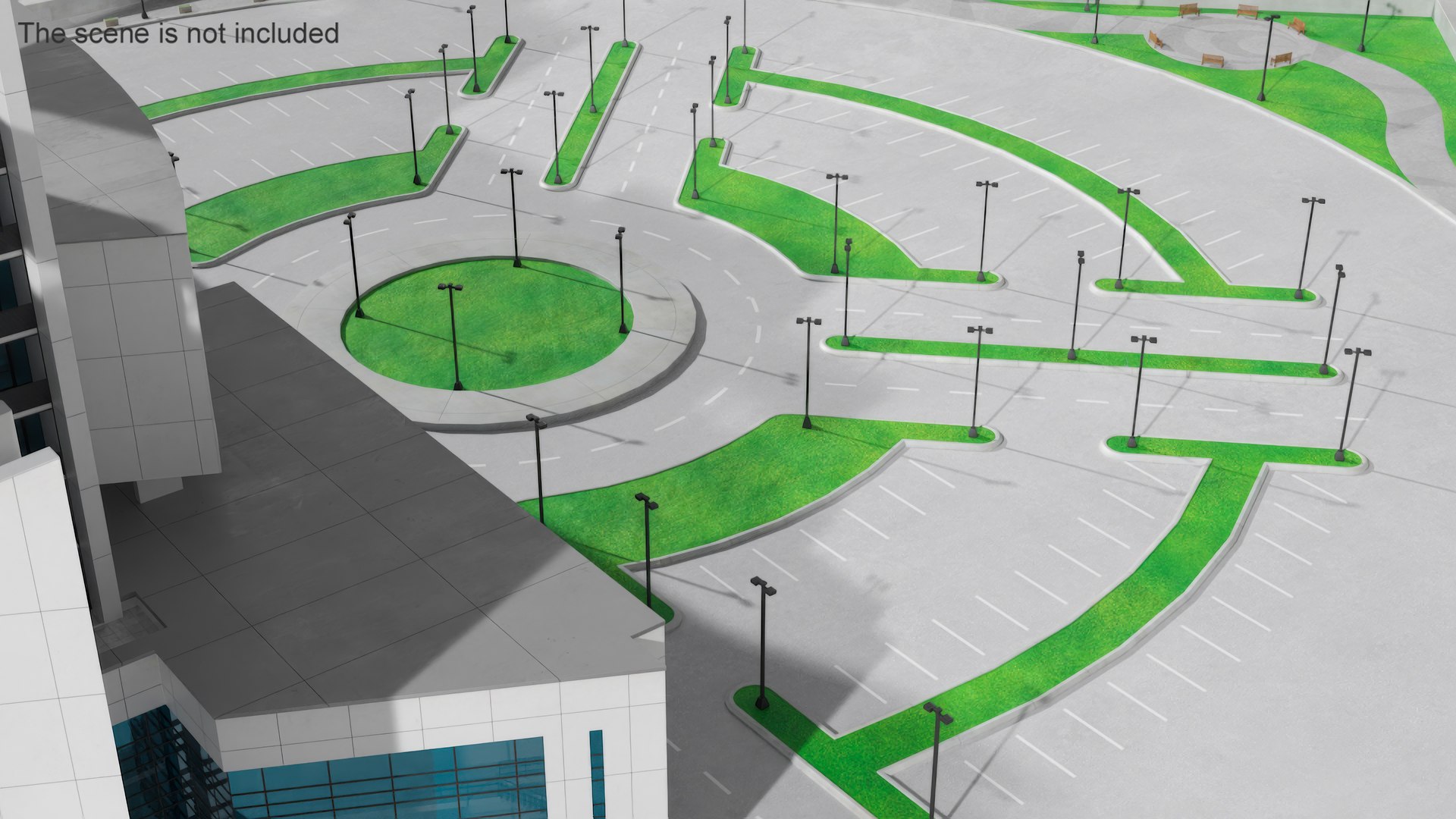 3D Modern Urban Landscape Plan - TurboSquid 2384582