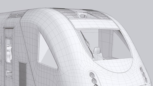 modelo 3d Tren interurbano europeo moderno - TurboSquid 1811231