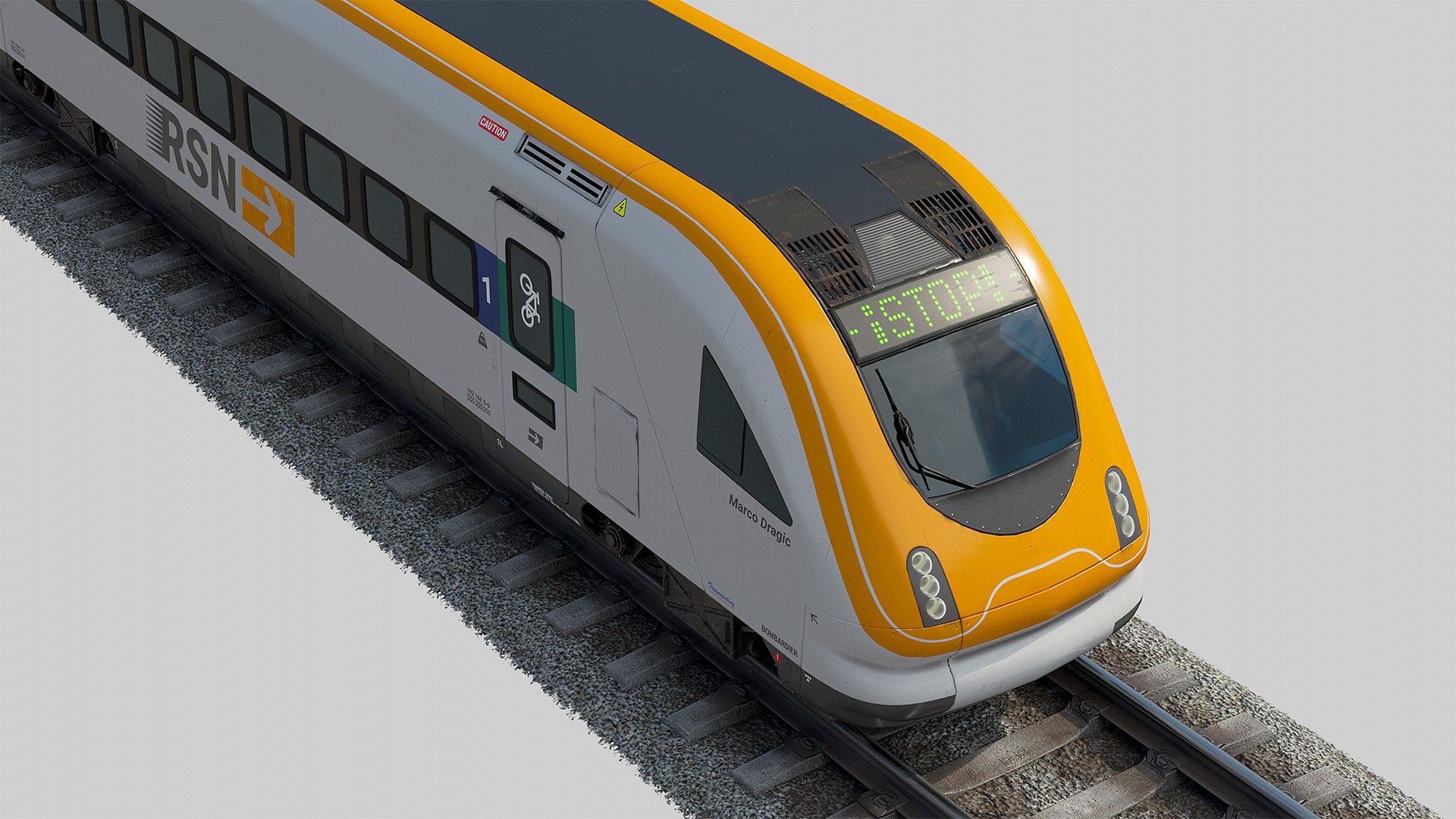 3D Model Modern European Intercity Train - TurboSquid 1811231