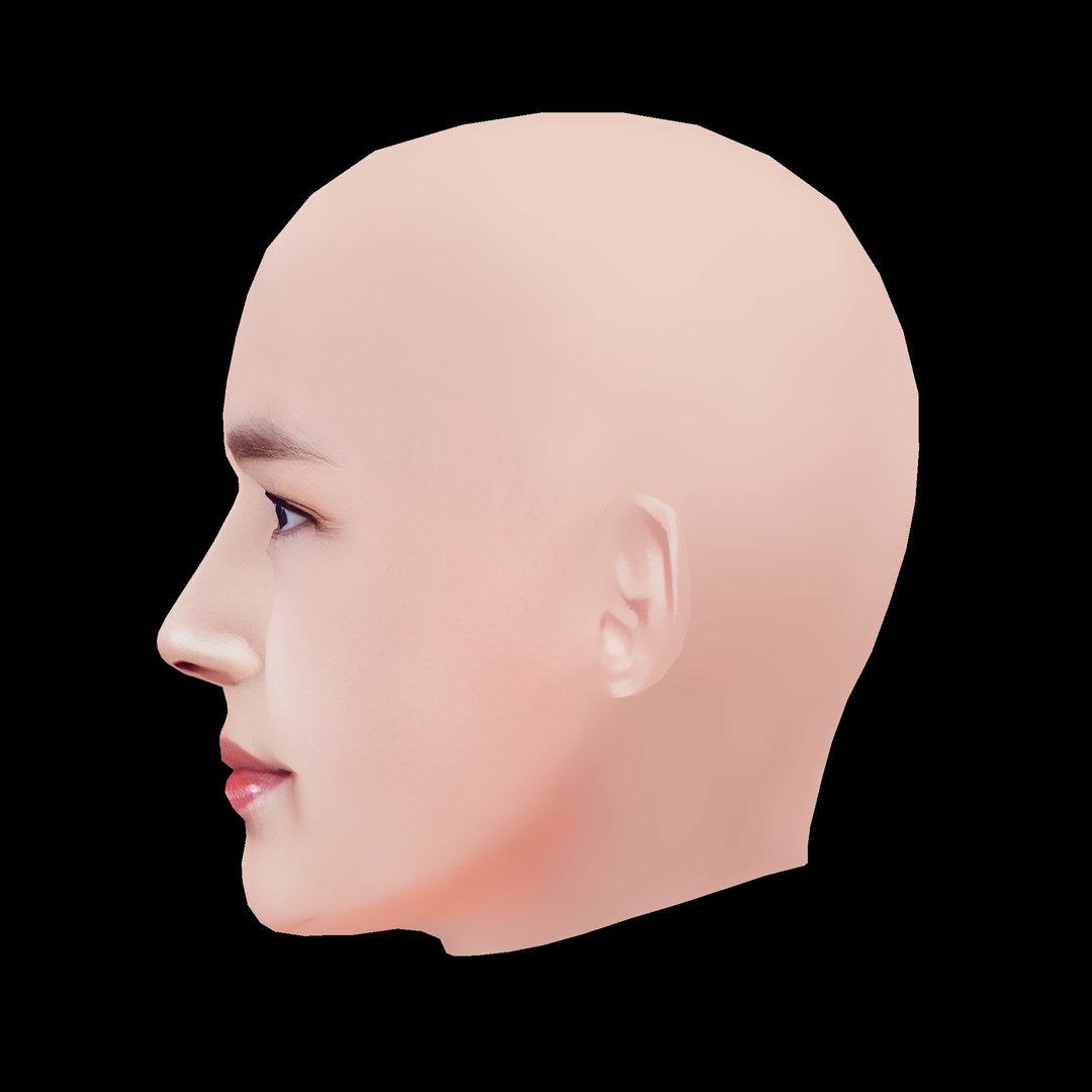 3D Son Ye-jin Head - Low Poly Head For Game - No Hair - TurboSquid 2199746