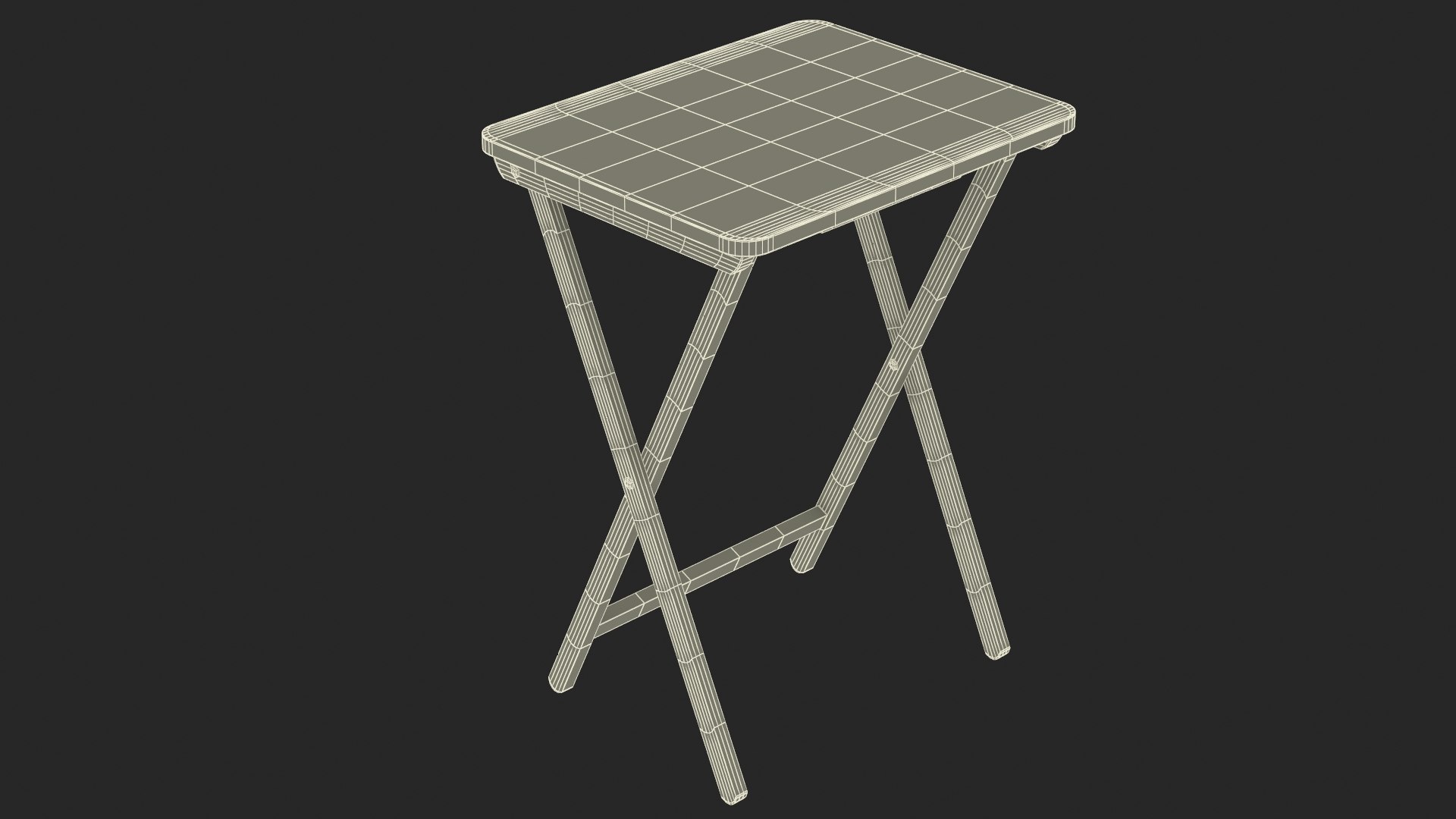 3D Wooden Folding Table - TurboSquid 2199204