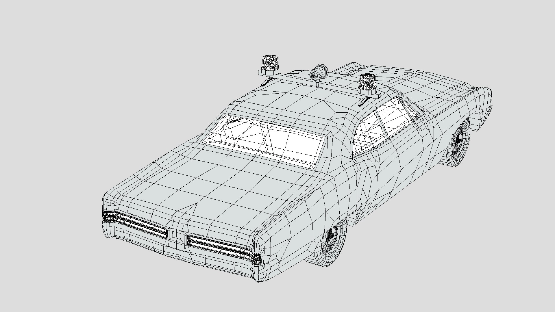 3D Buick Wildcat Police Car 1968 Model - TurboSquid 2160221