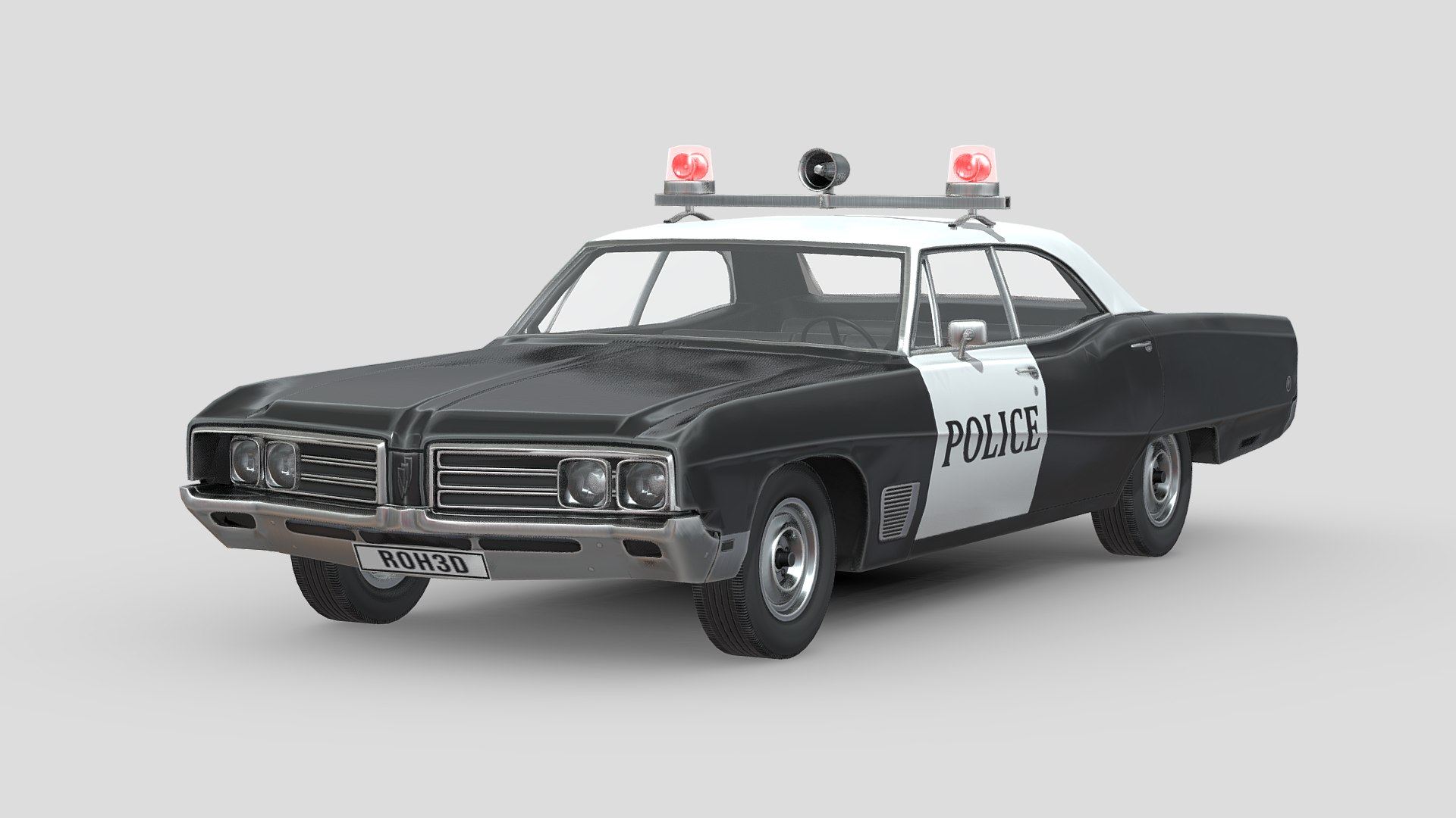 3D Buick Wildcat Police Car 1968 Model - TurboSquid 2160221