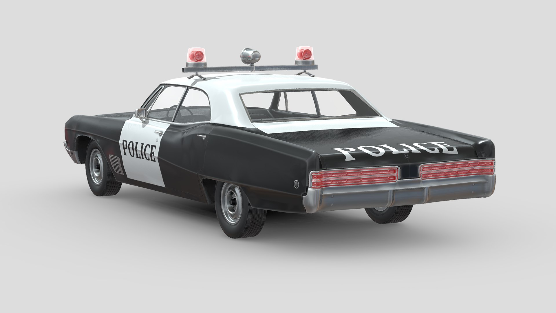 3D Buick Wildcat Police Car 1968 Model - TurboSquid 2160221