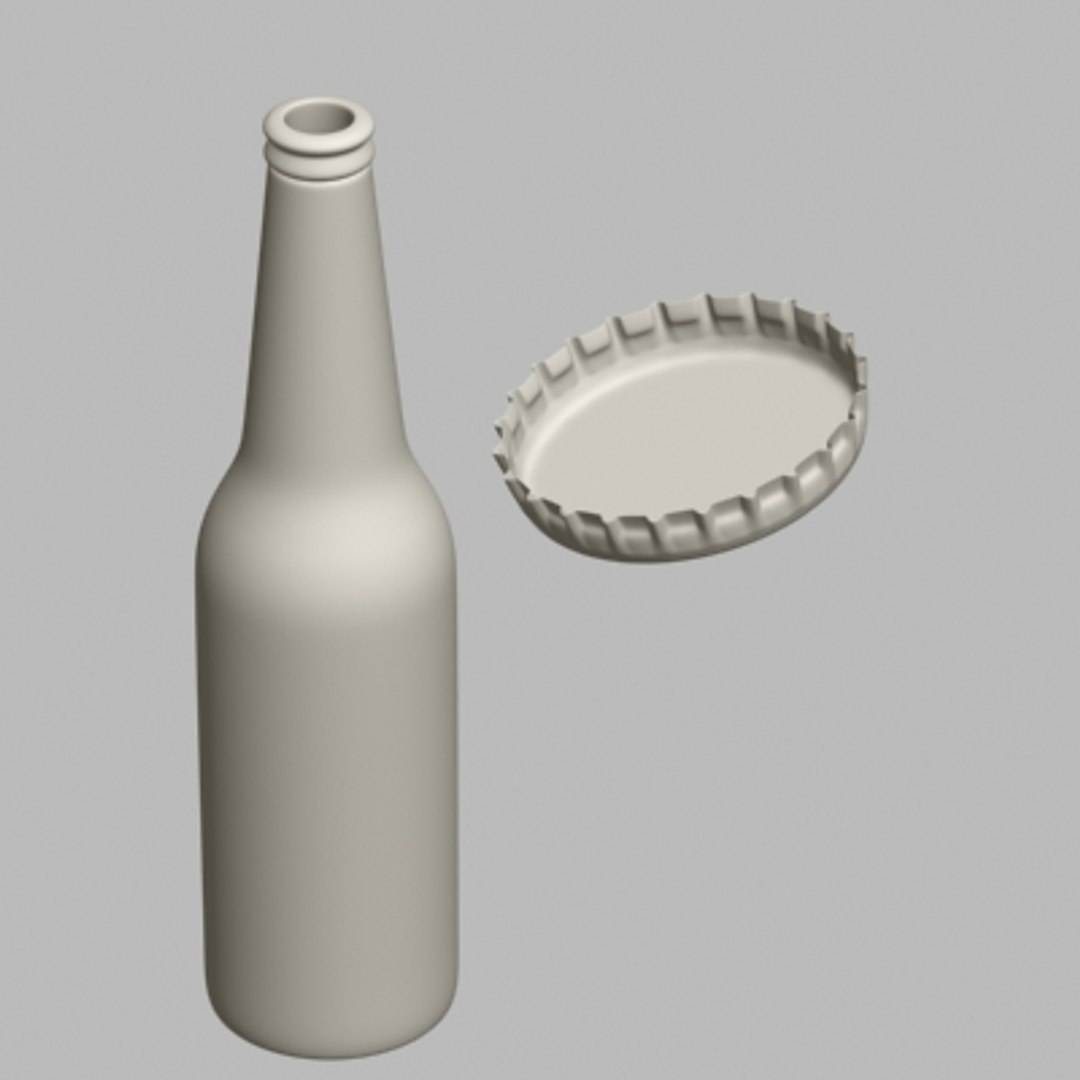 Bottle Beer 3d Model
