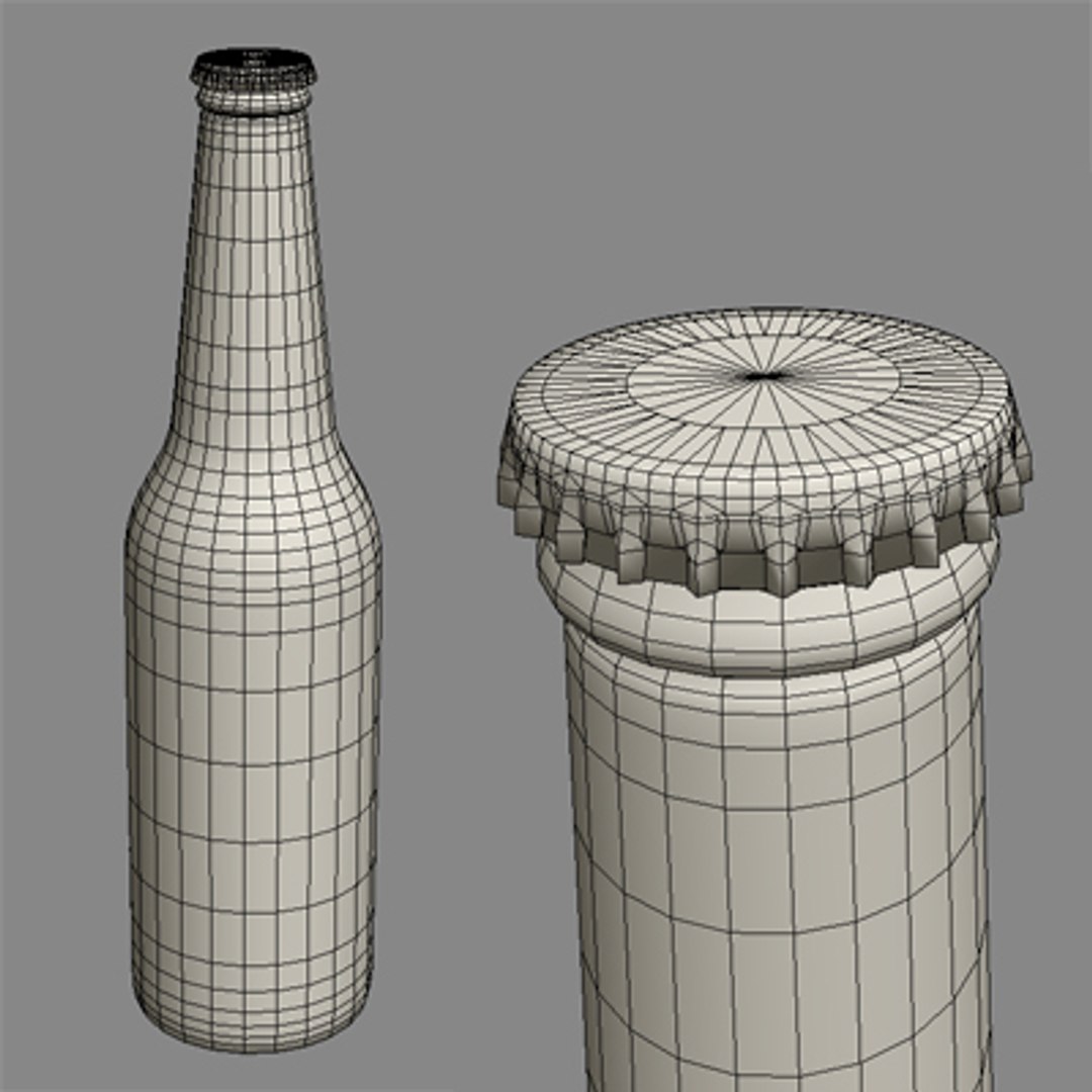 Bottle Beer 3d Model