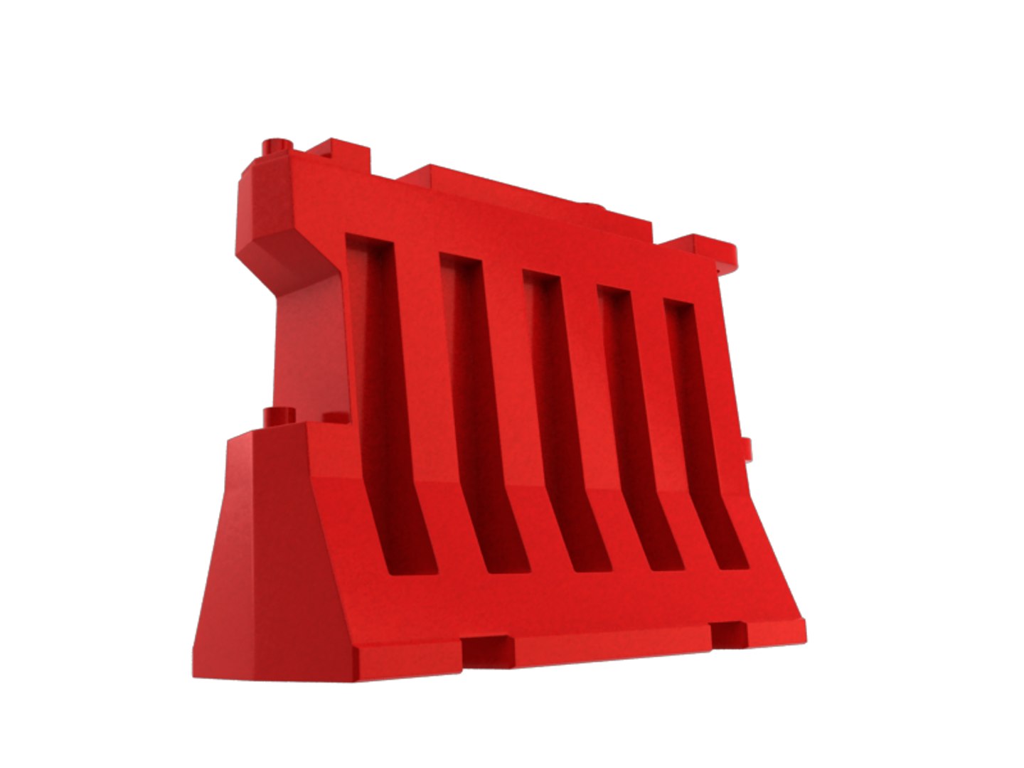 3d Modular Racing Track Barrier Model